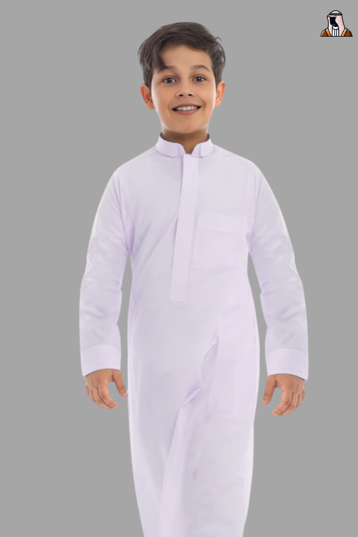 Premium White Kuwaiti Thobe for Kids – Elegant and Comfortable – ethobe