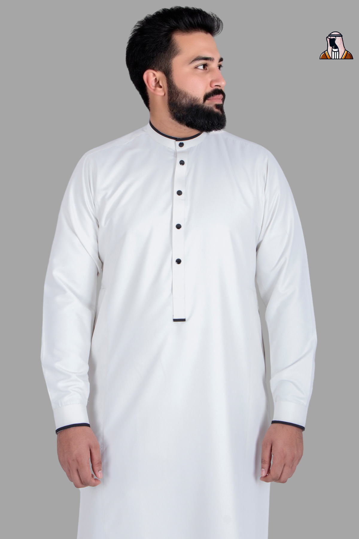 Kuwaiti White Cotton Thobe for Men – Breathable & Comfortable – ethobe