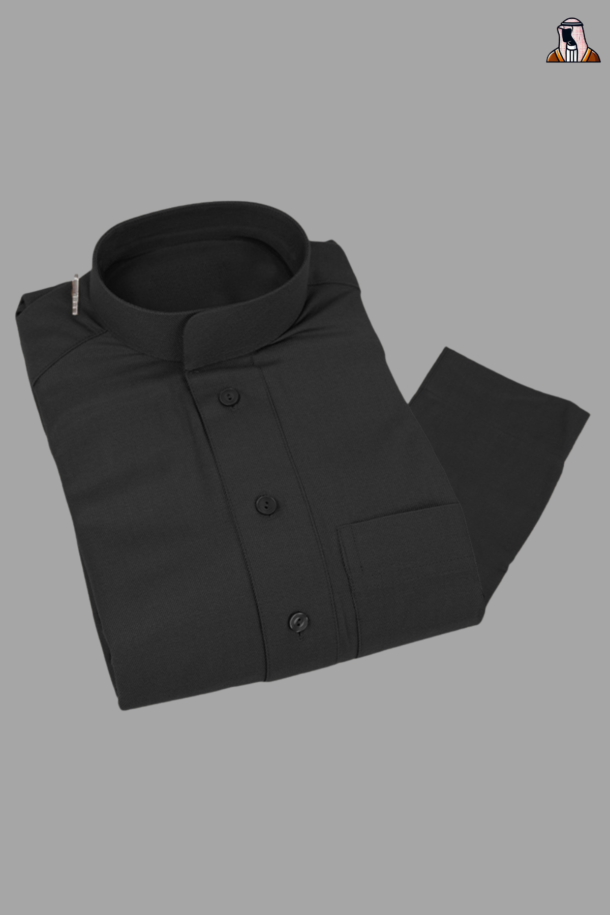 Luxury Black Winter Saudi Thobe – Elegant & Warm for Special Events ...