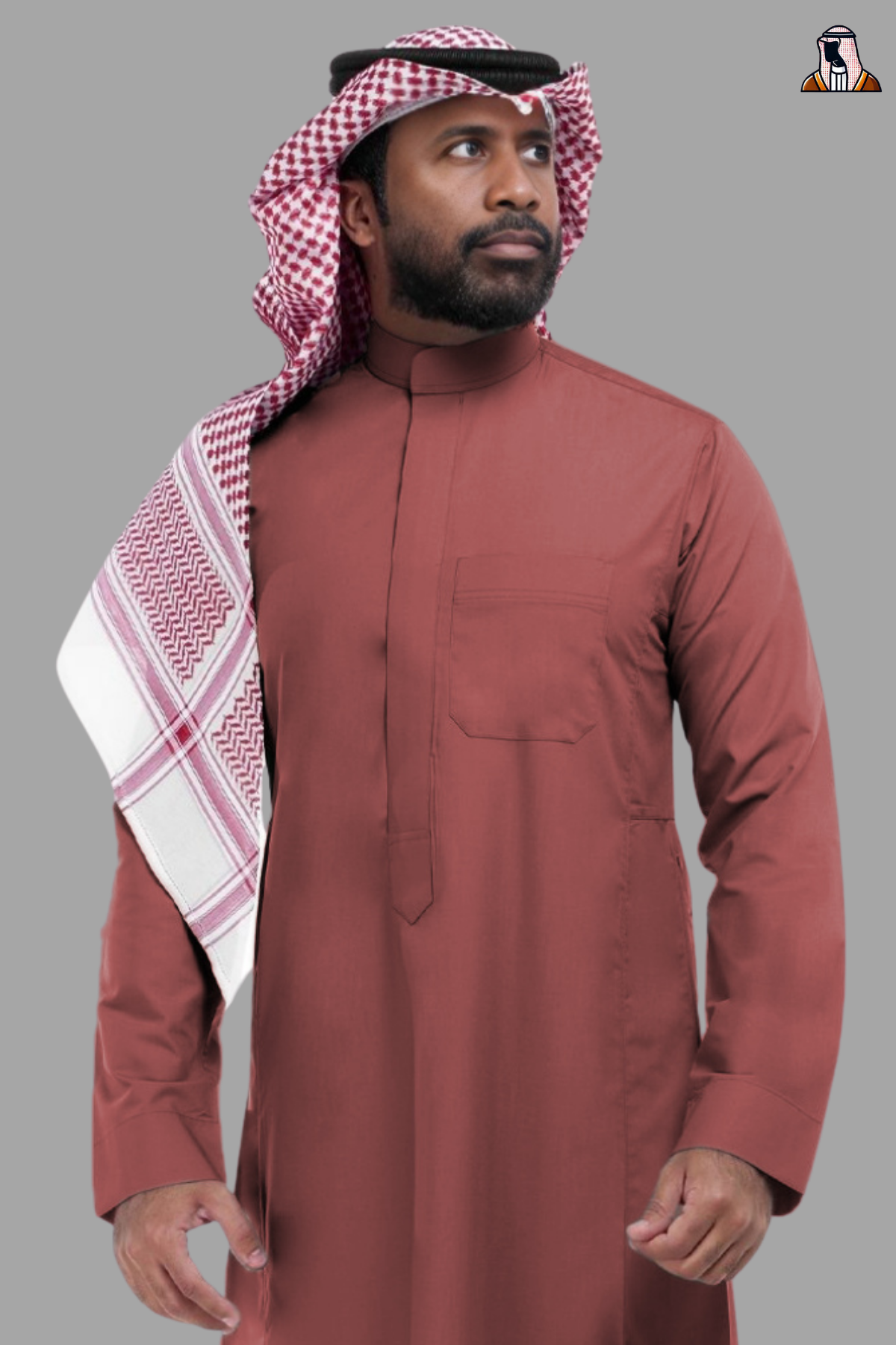 Standard Men’s Brown Saudi Thobe – Classic Craftsmanship with Modern S ...